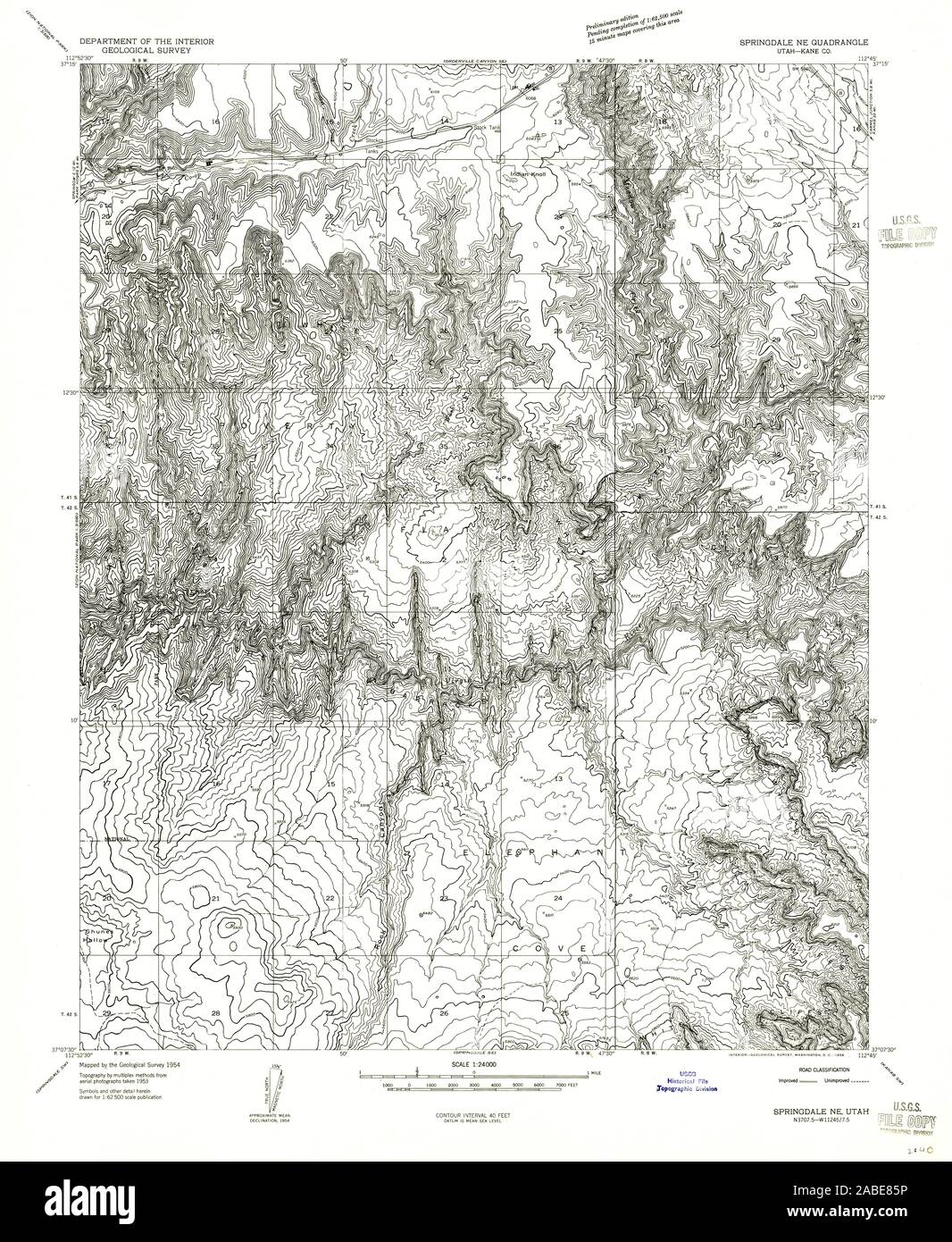 Springdale map Cut Out Stock Images & Pictures - Alamy