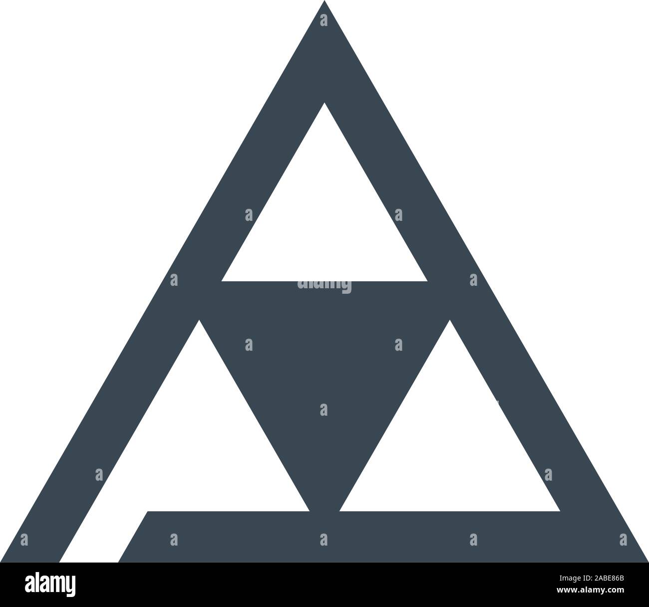 Two Triangle tech business logo design template. Stock Vector ...