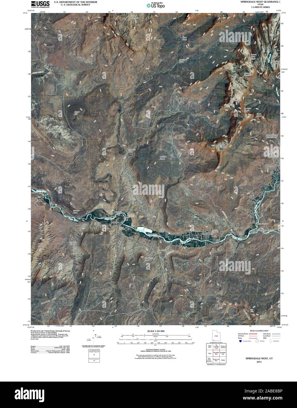 Springdale map Cut Out Stock Images & Pictures - Alamy