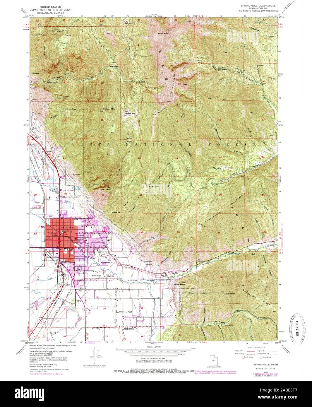 Springville map Cut Out Stock Images & Pictures - Alamy