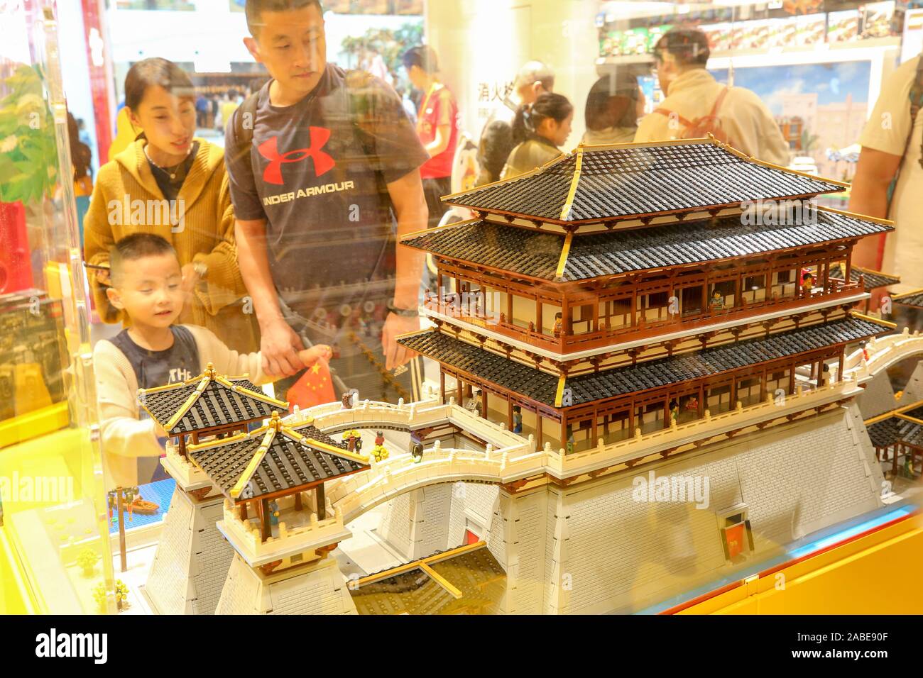 Citizens surround the two-meter-long, one-meter-wide and 0.7-meter-tall ...
