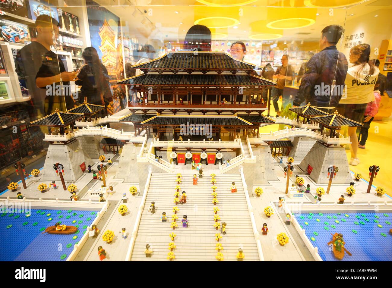 Citizens surround the two-meter-long, one-meter-wide and 0.7-meter-tall ...