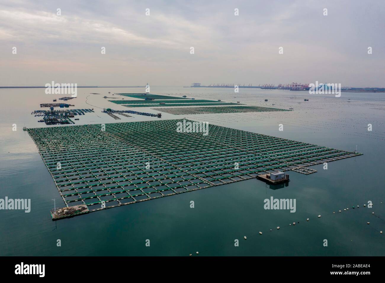 Fishing farms aerial view hi-res stock photography and images - Alamy