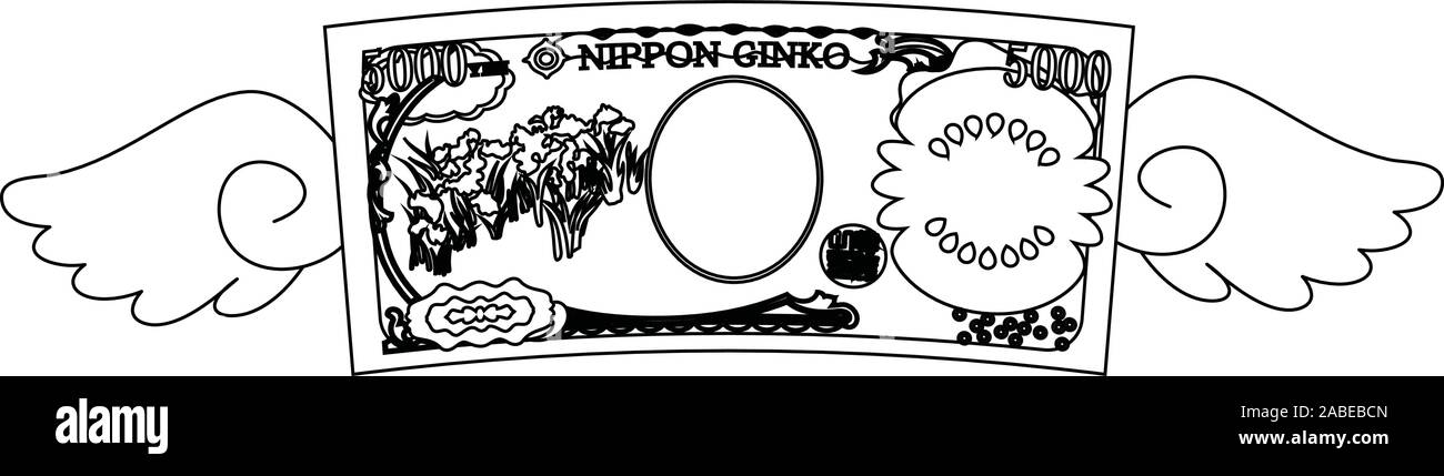 This is a illustration of Feathered Back side of Deformed Japanese 5000 ...