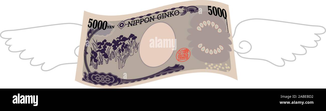 Japanese 5000 yen note hi-res stock photography and images - Alamy