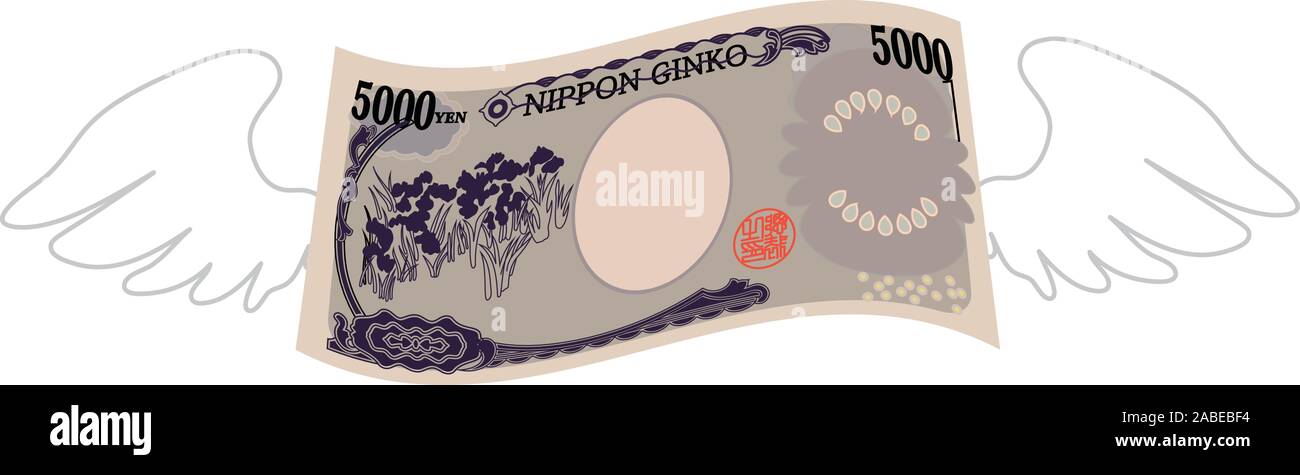 Japanese 5000 yen note hi-res stock photography and images - Alamy