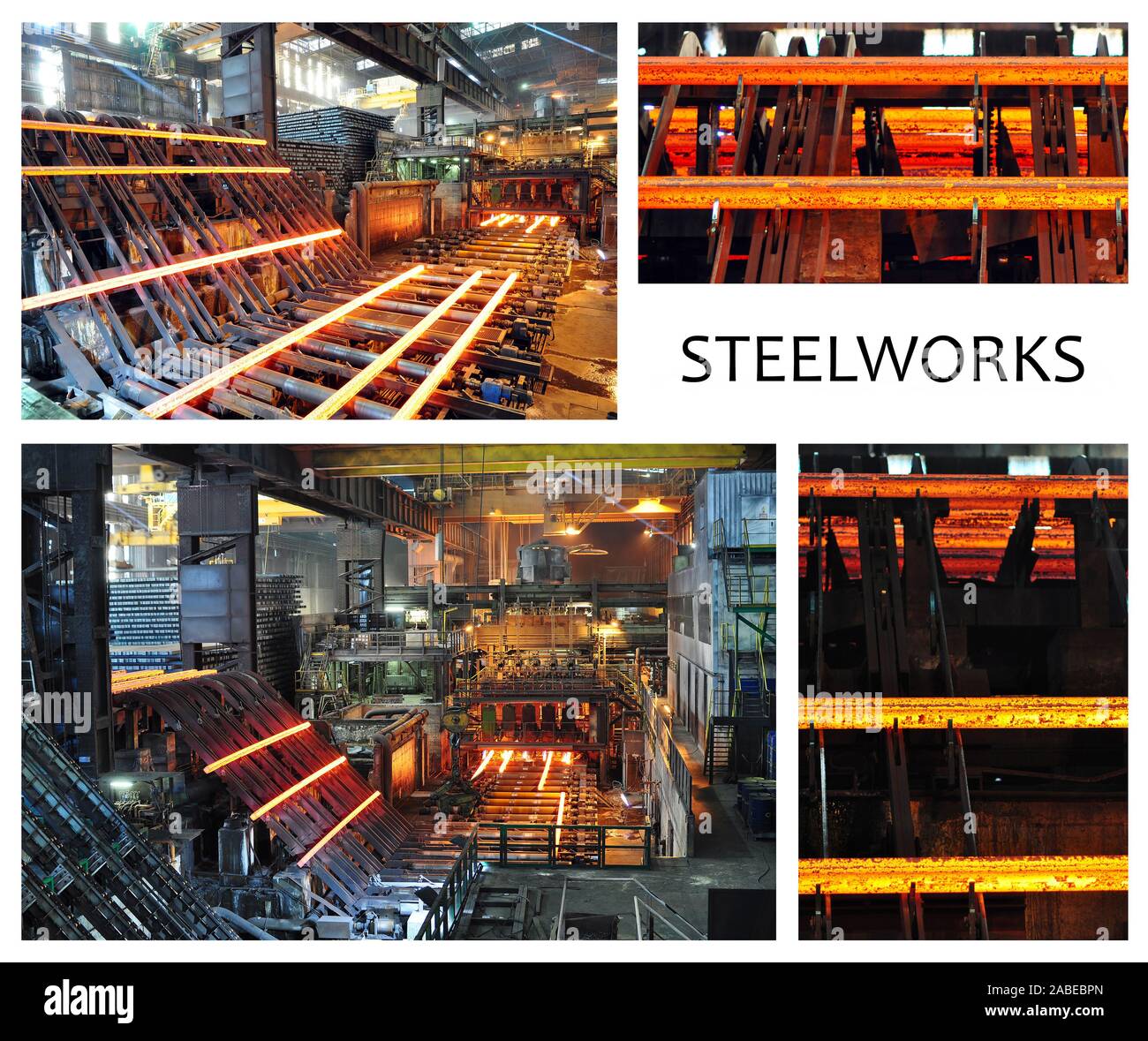 workplace steelworks - production in an industrial plant of steel Stock ...