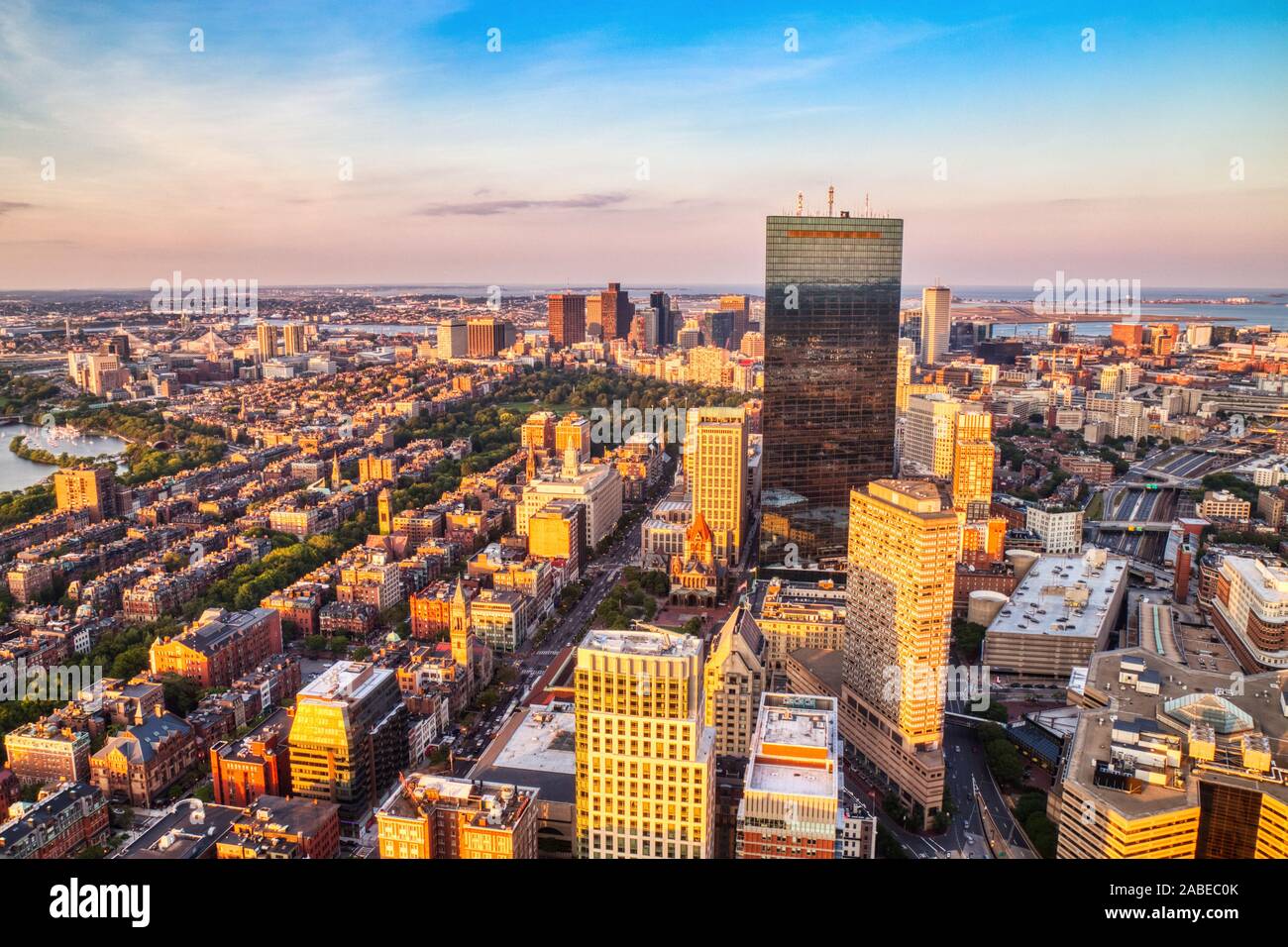 Aerial view of boston hi-res stock photography and images - Alamy