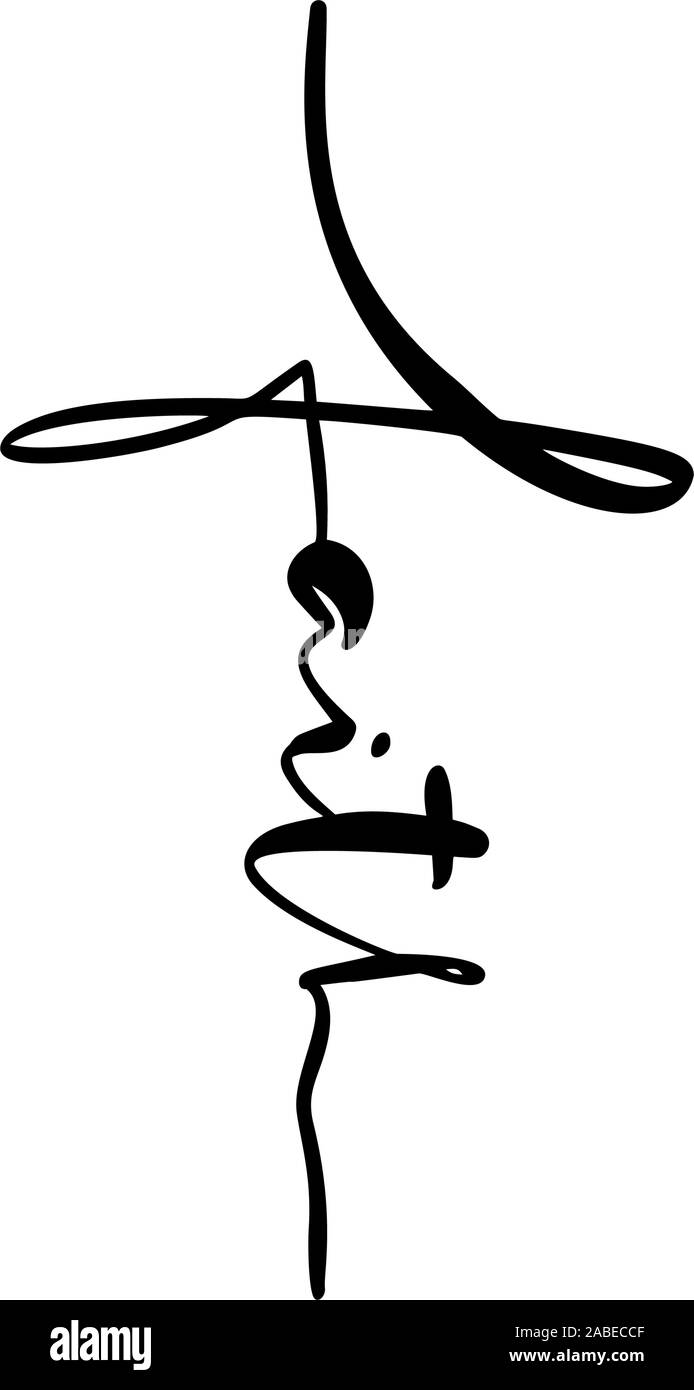 Faith, Hand written Vector calligraphy lettering text in cross shape ...