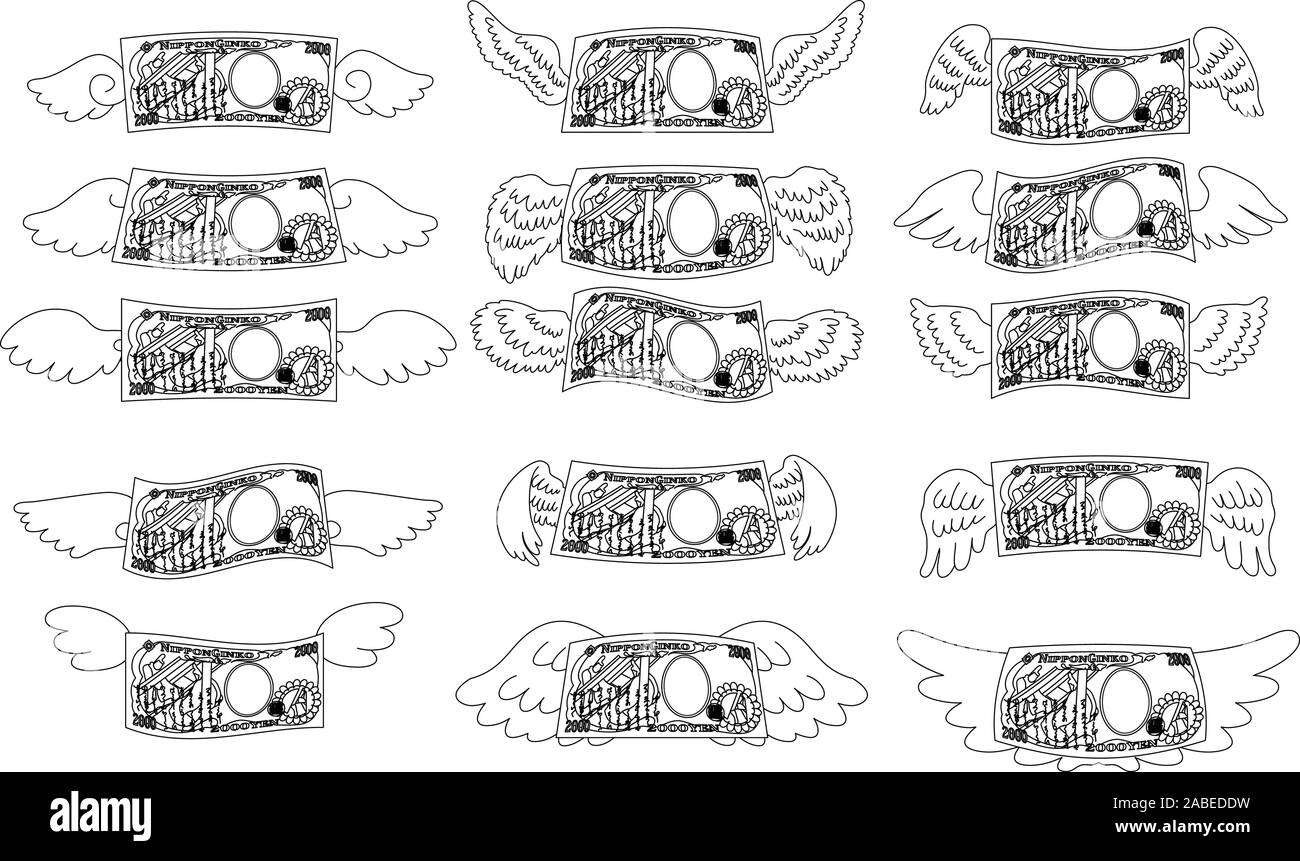 This is a illustration of Feathered Back side of Deformed Japanese 2000 ...