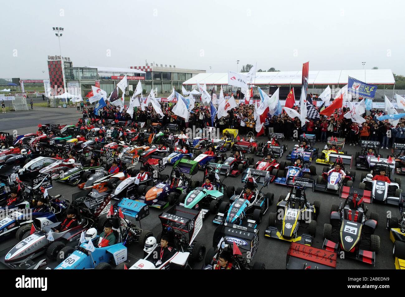 Participated students and their self-produced formulas prepare for the ...