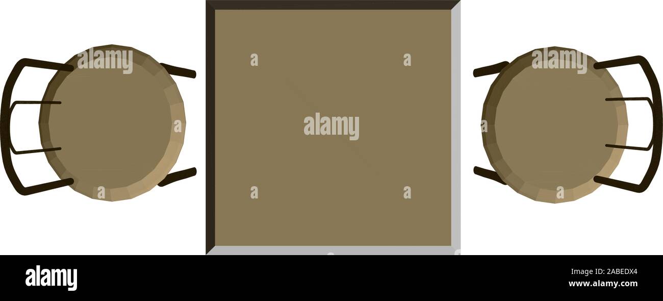 Plastic chair from above Stock Vector Images - Alamy