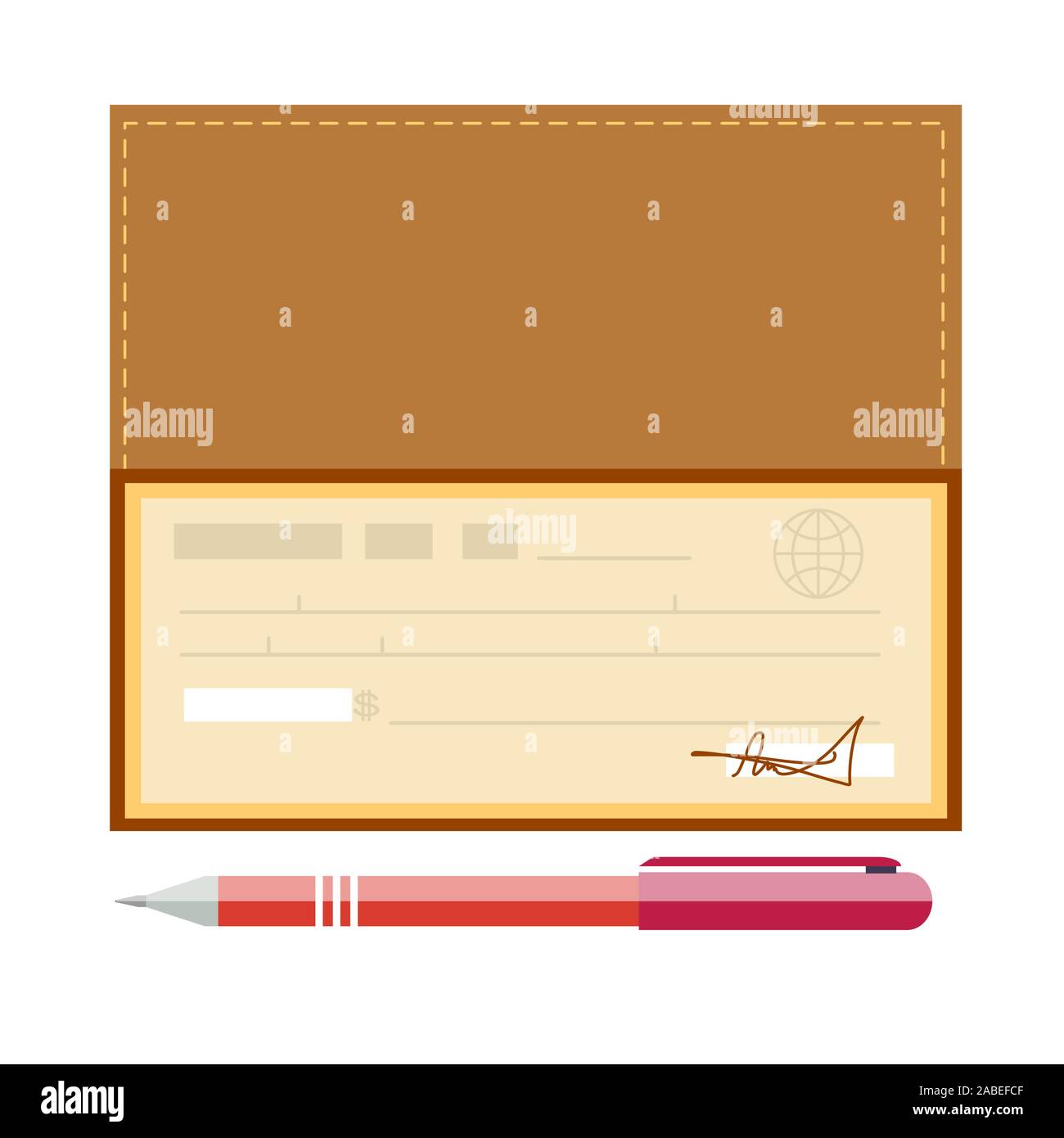 Cheque book design hi-res stock photography and images - Alamy