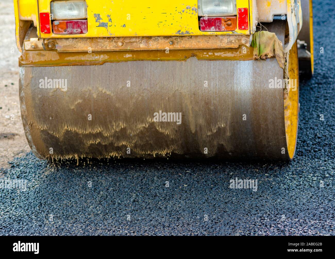 Compact steamroller flatten out hi-res stock photography and images - Alamy