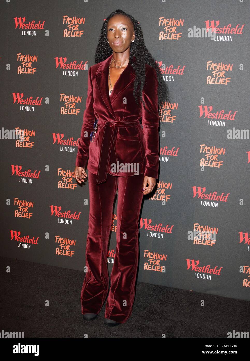 Eunice Olumide during the Naomi Campbell Fashion For Relief Pop-Up ... Eunice Olumide during the Naomi Campbell Fashion For Relief Pop-Up ...