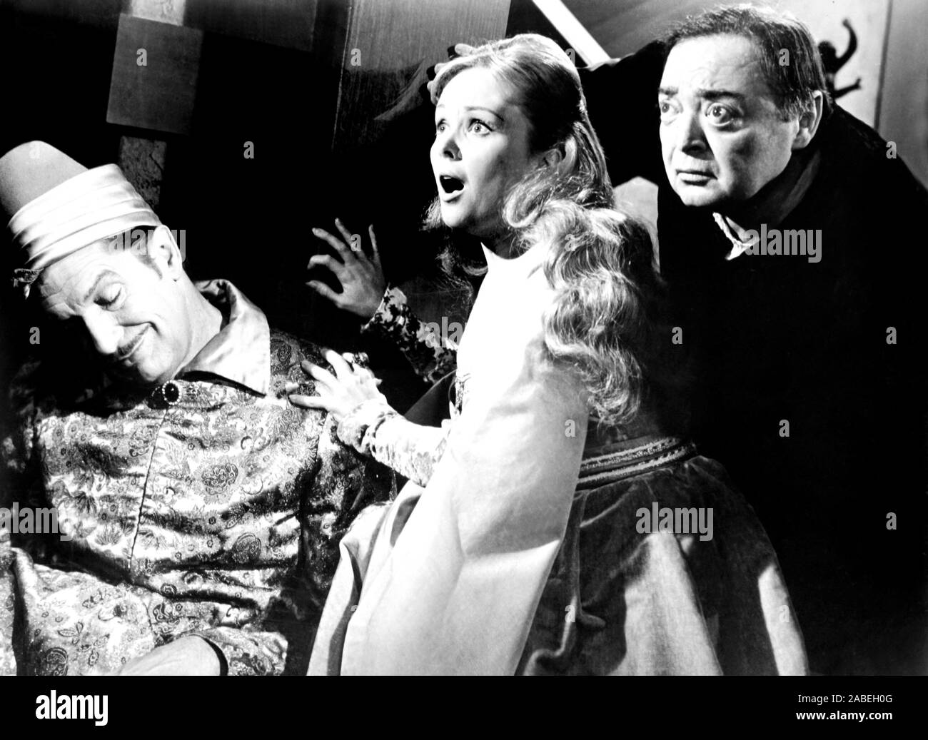 THE RAVEN, from left, Vincent Price, Olive Sturgess, Peter Lorre, 1963 ...
