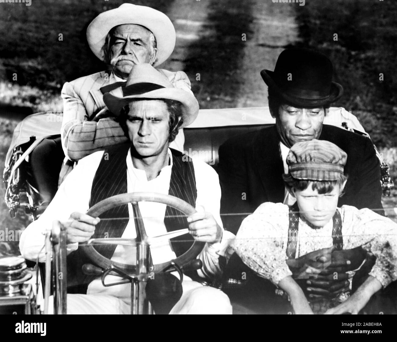 THE REIVERS, from left, Will Geer, Steve McQueen, Rupert Crosse, Mitch ...