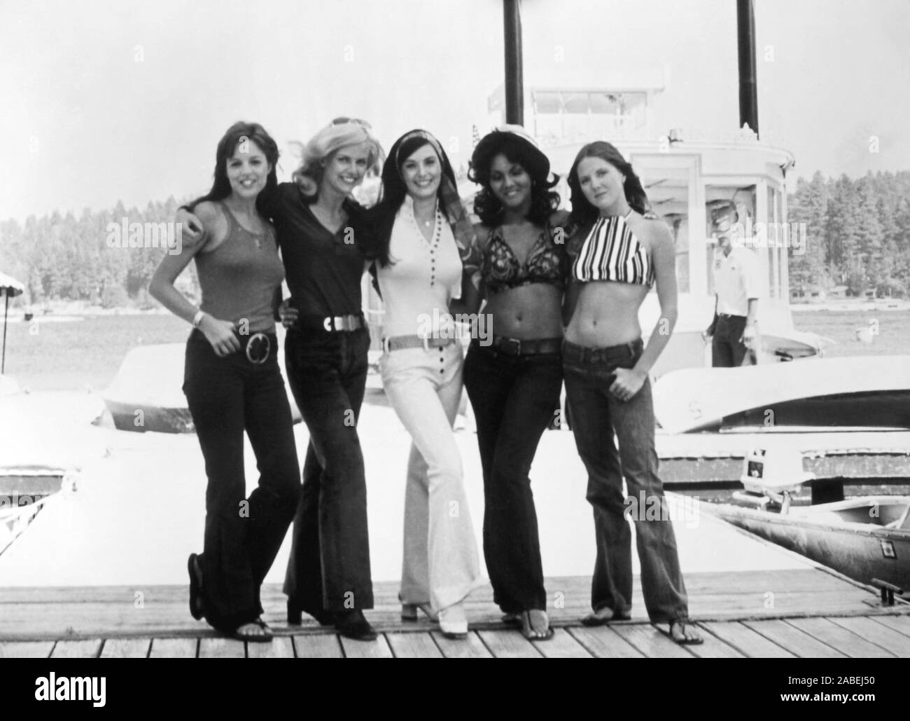 THE ROOMMATES, from left: Laurie Rose, Roberta Collins, Pat Woodell ...