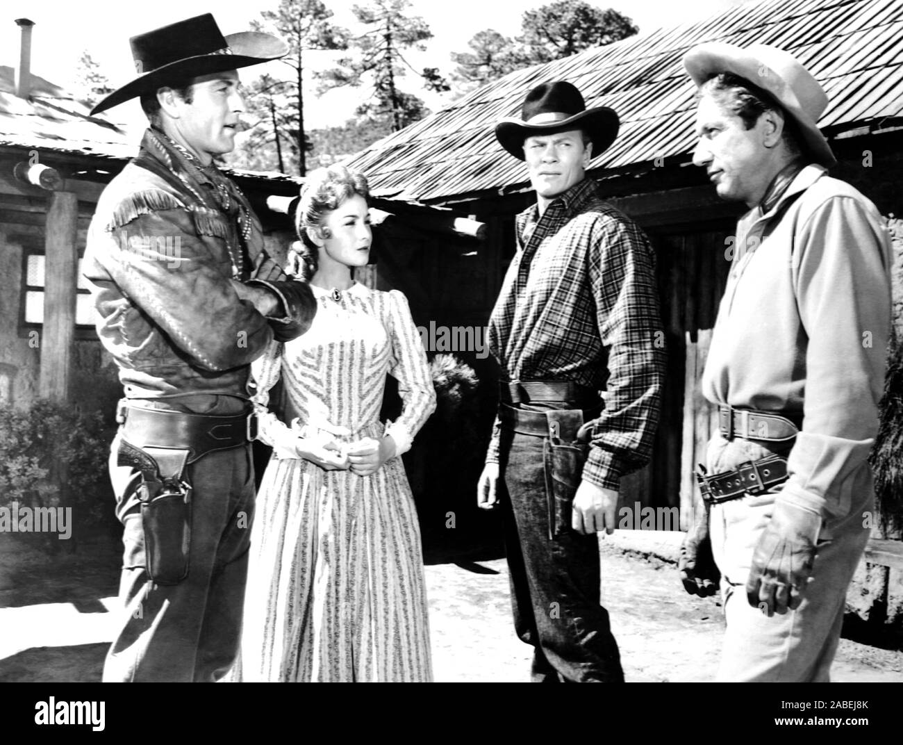 ROBBERS' ROOST, from left, George Montgomery, Sylvia Findley, Peter ...