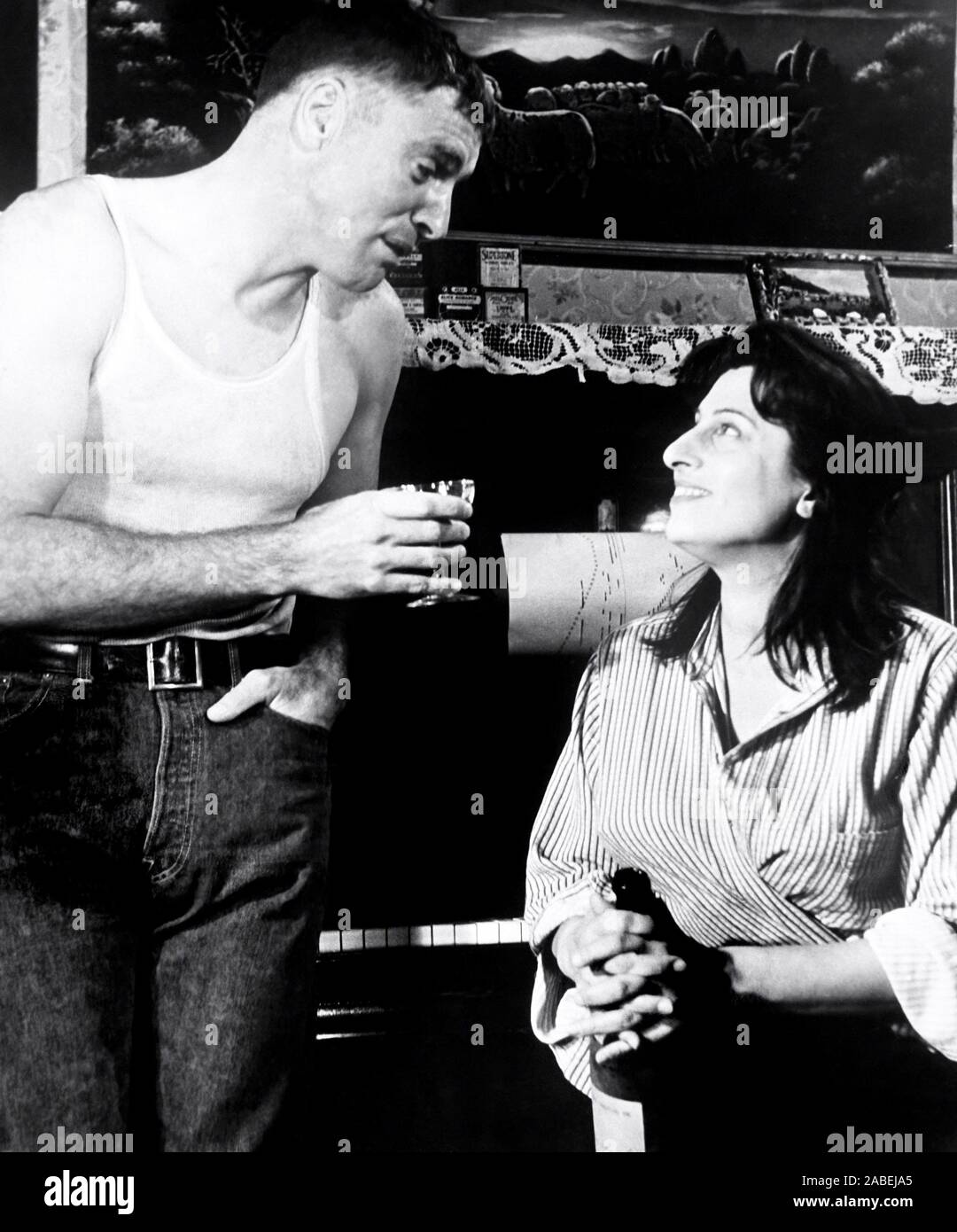 THE ROSE TATTOO, from left, Burt Lancaster, Anna Magnani, 1955 Stock ...