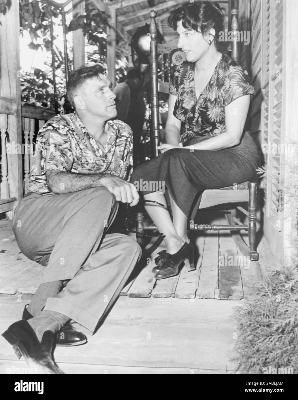 THE ROSE TATTOO, from left: Burt Lancaster, Anna Magnani on set, 1955 ...