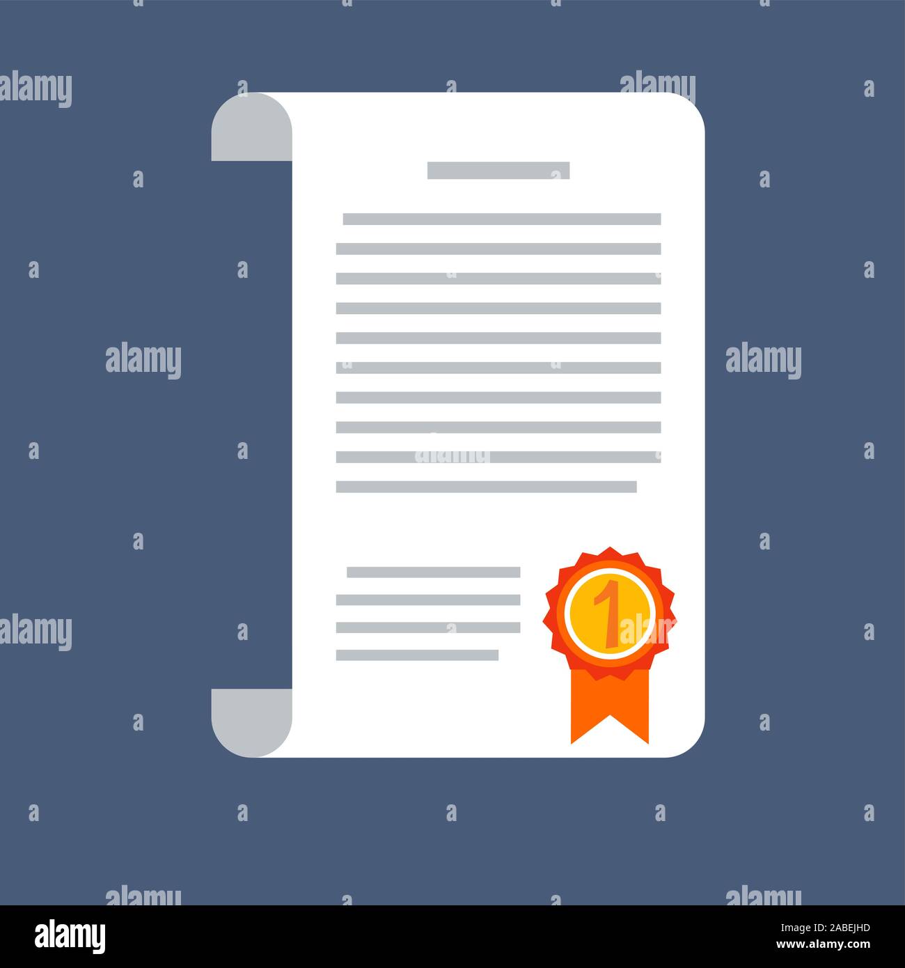 Contract vector icon design Stock Vector Images - Alamy