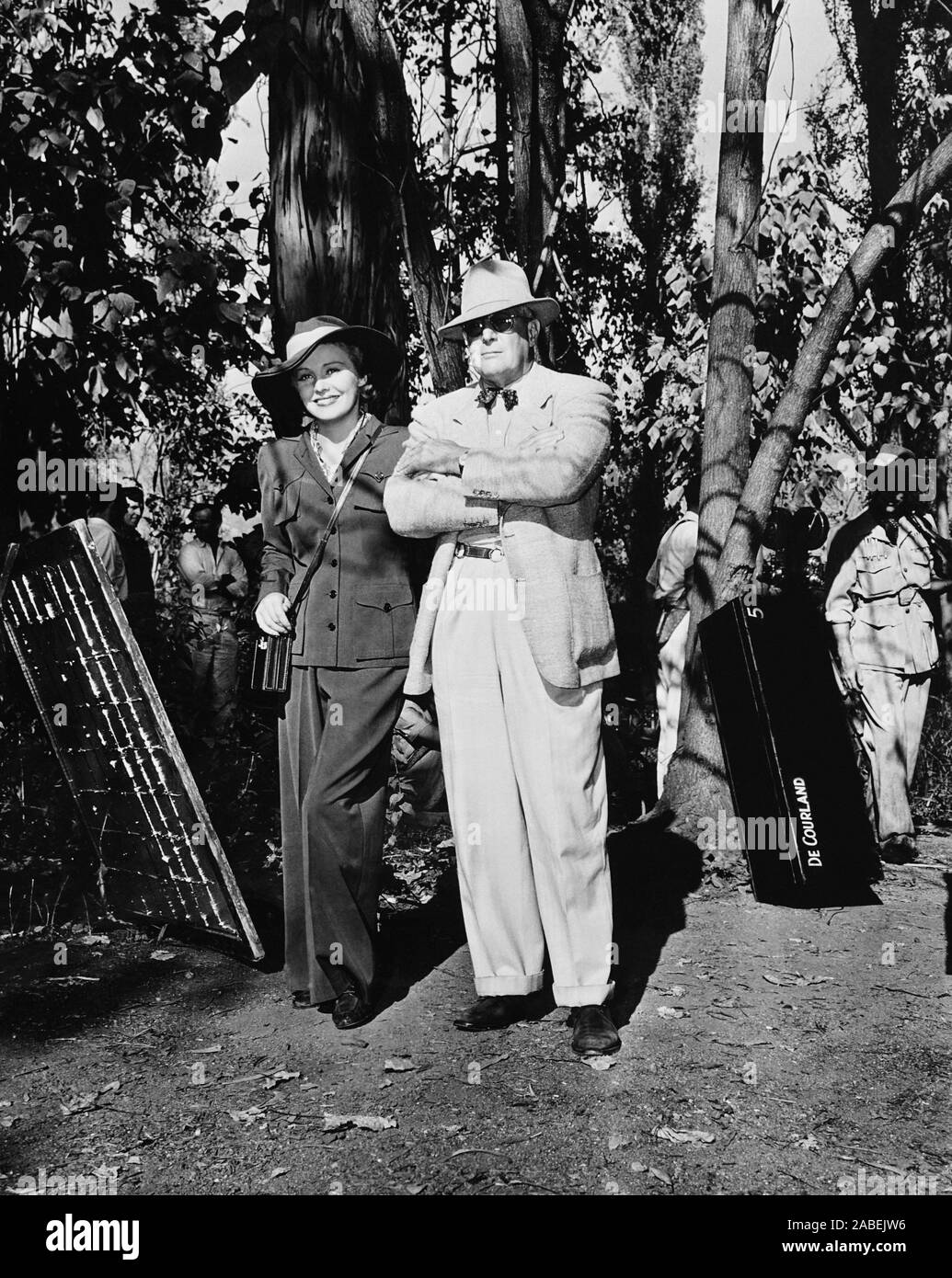 SAFARI, from left: Madeleine Carroll, director Edward H. Griffith on ...