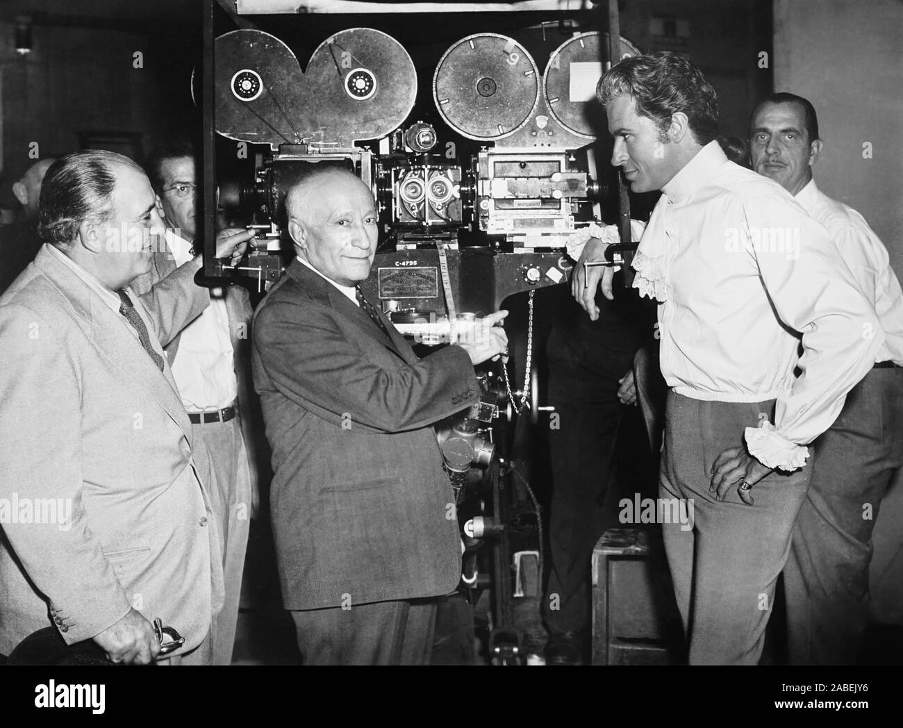SANGAREE, from left: director Edward Ludwig, Paramount board chairman ...