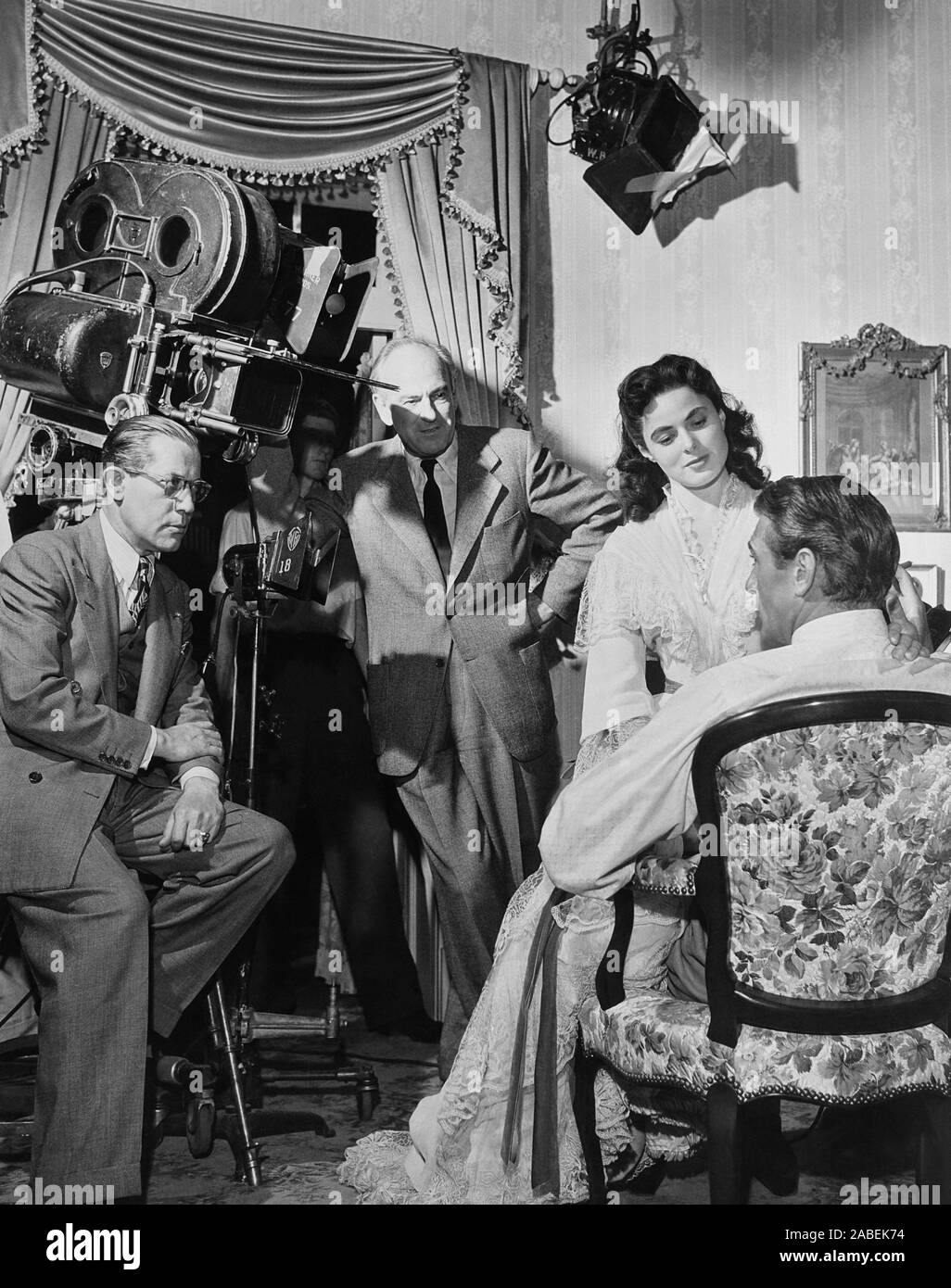 SARATOGA TRUNK, from left: cinematographer Ernest Haller, director Sam ...