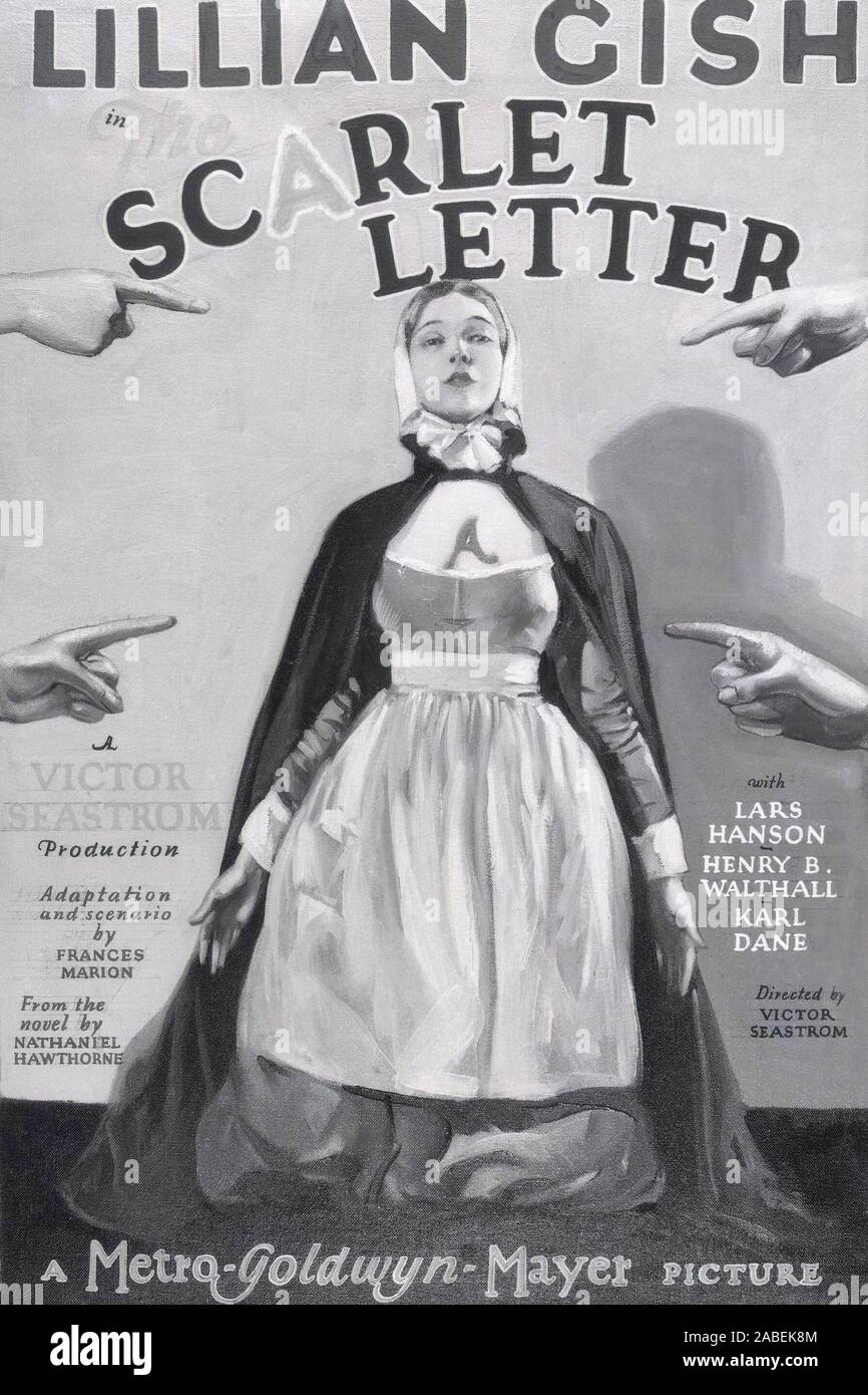 THE SCARLET LETTER, US poster, Lillian Gish, 1926 Stock Photo - Alamy