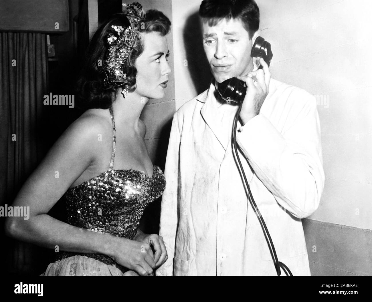 SCARED STIFF, from left, Dorothy Malone, Jerry Lewis, 1953 Stock Photo ...