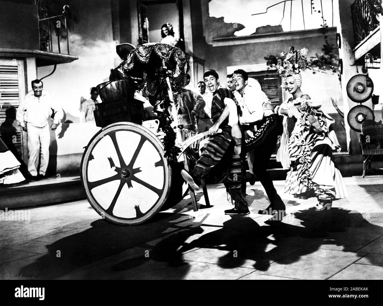 SCARED STIFF, from left, center, Jerry Lewis, Dean Martin, Carmen ...