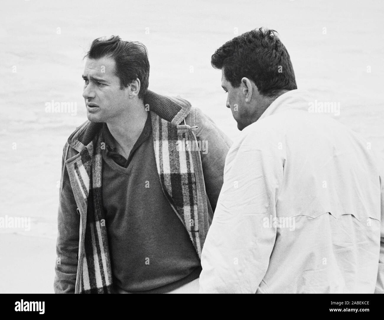 SECONDS, from left: director John Frankenheimer, Rock Hudson on set ...