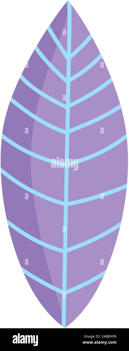 purple leaf foliage nature ecology icon vector illustration Stock ...