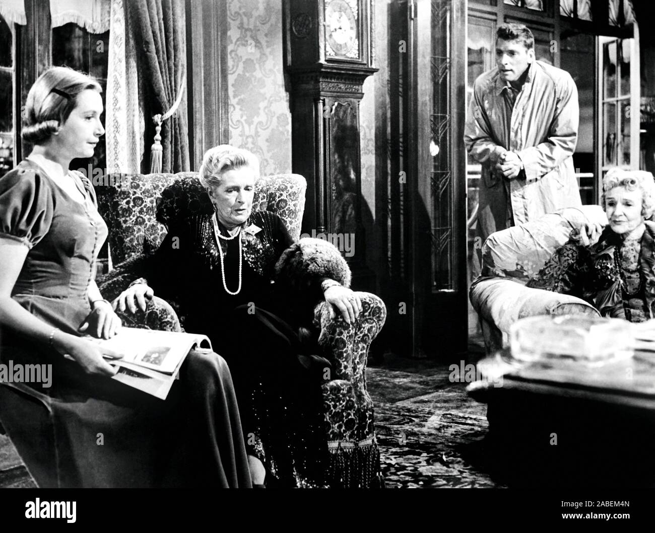 SEPARATE TABLES, from left, Deborah Kerr, Gladys Cooper, Burt Lancaster ...
