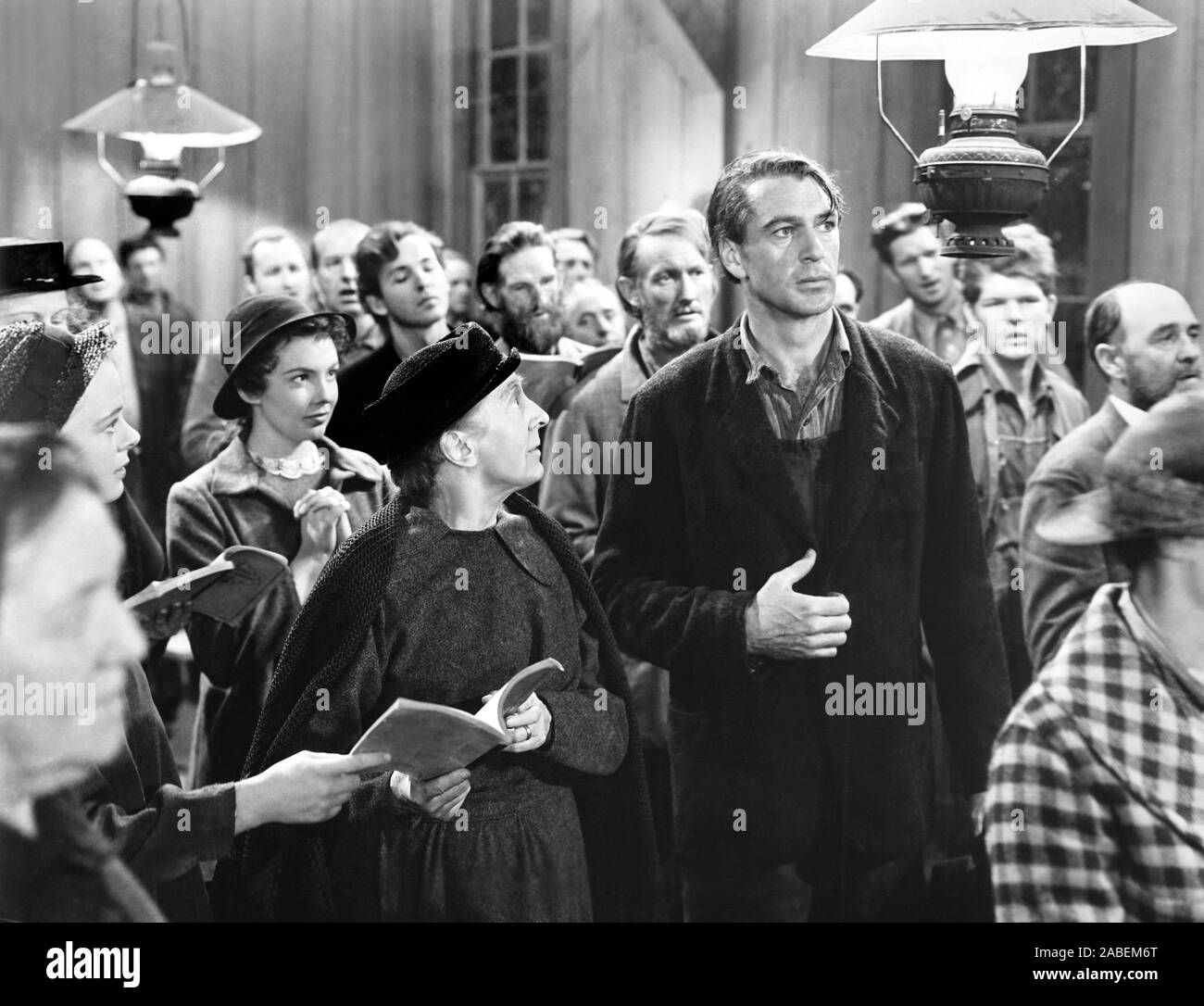 SERGEANT YORK, from left, June Lockhart, Joan Leslie, Margaret Wycherly ...