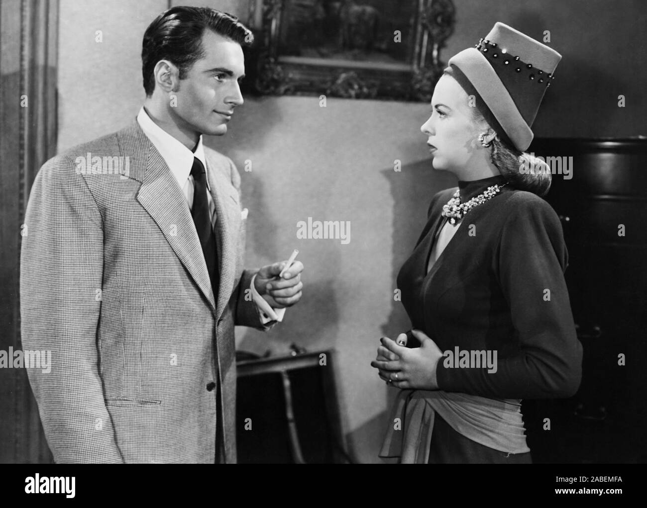 SHADOW OF A WOMAN, from left: Helmut Dantine, Andrea King, 1946 Stock ...