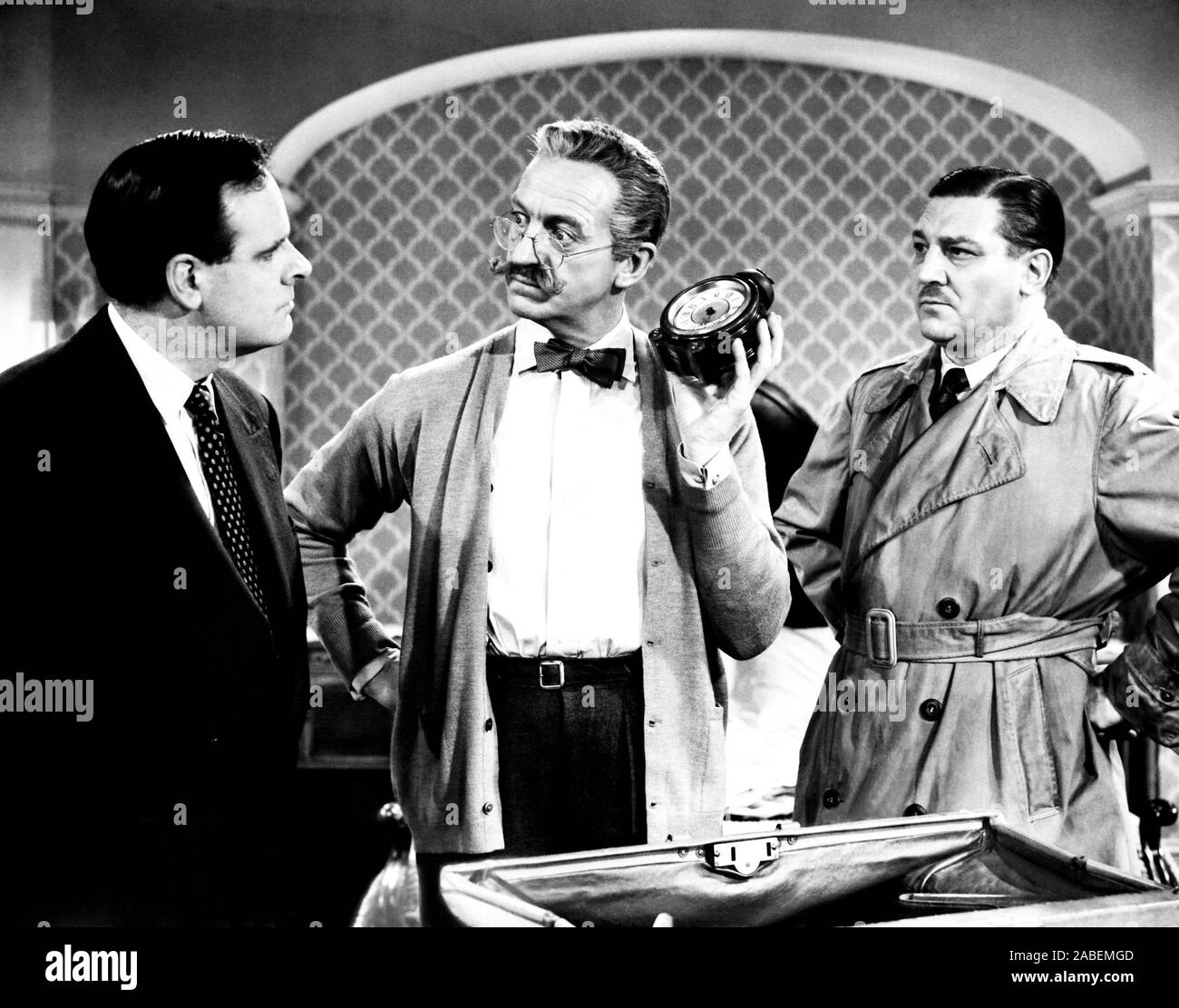 THE SILKEN AFFAIR, from left, Martin Boddey, David Niven, Colin Morris ...