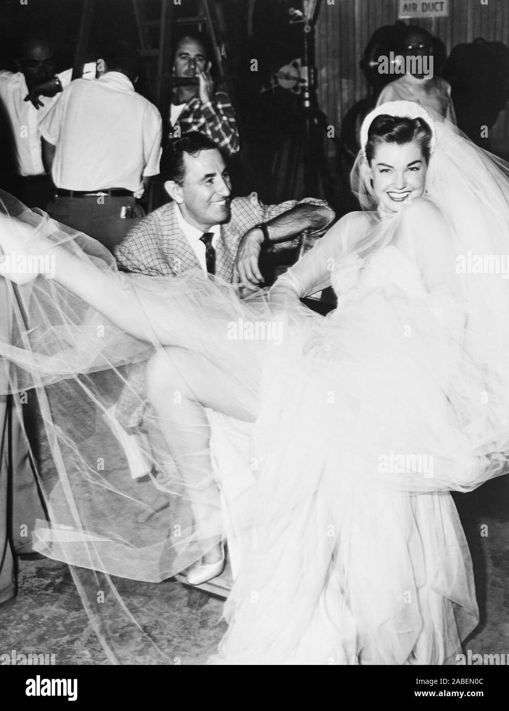 SKIRTS AHOY!, from left: director Sidney Lanfield, Esther Williams on ...