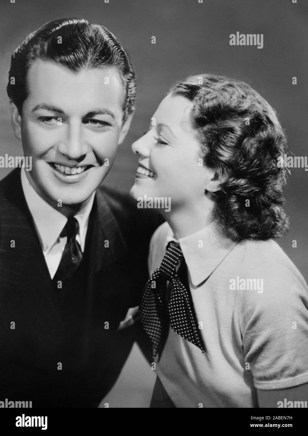 SMALL TOWN GIRL, from left: Robert Taylor, Janet Gaynor, 1936 Stock ...