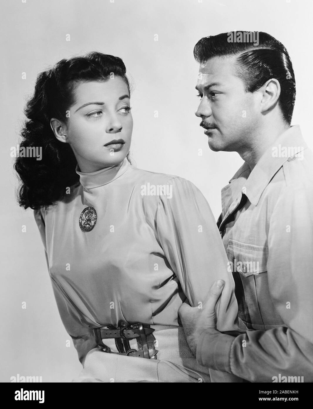 SONG OF INDIA, from left: Gail Russell, Turhan Bey, 1949 Stock Photo ...