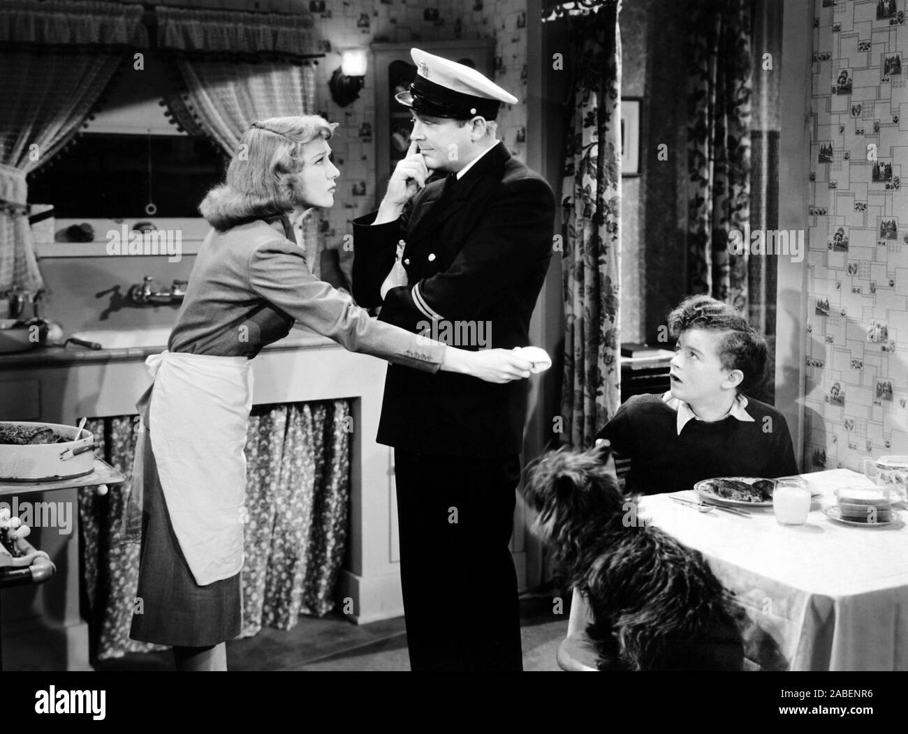 SON OF THE NAVY, from left, Jean Parker, James Dunn, Martin Spellman ...