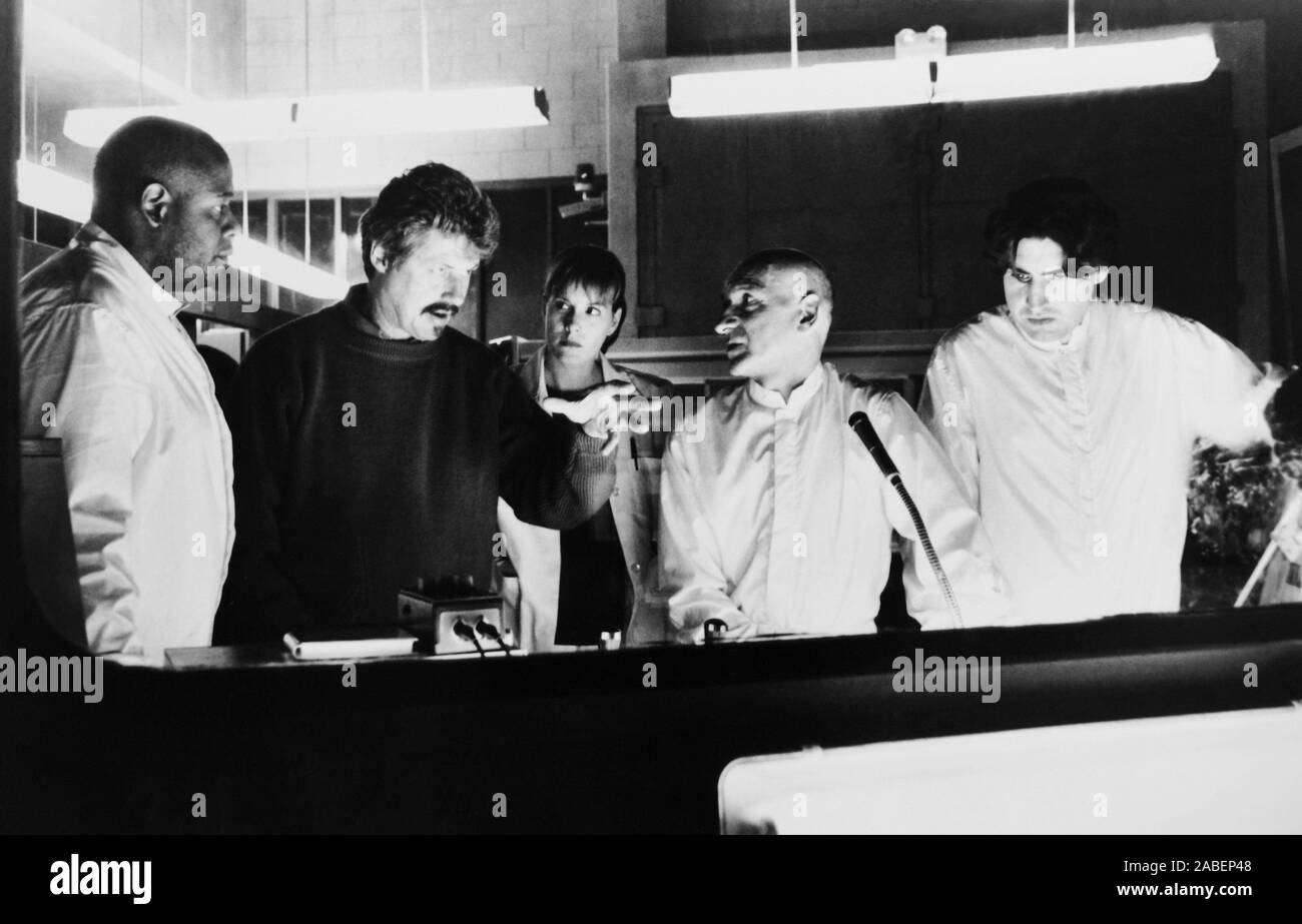 SPECIES, from left: forest Whitaker, director Roger Donaldson, Susan ...