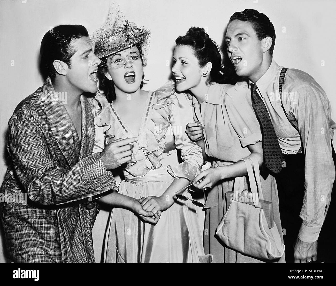 SPRING PARADE, from left: Robert Cummings, Deanna Durbin, Helen Parrish ...