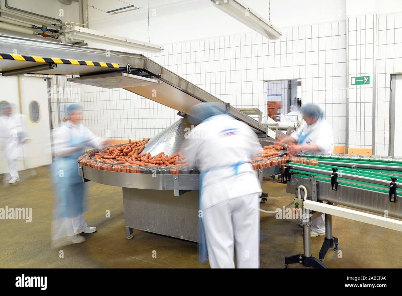 Meat processing plant assembly line hi-res stock photography and images ...