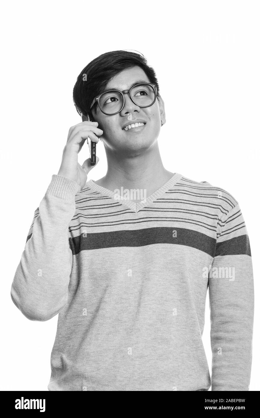 Filipino man on the phone hi-res stock photography and images - Alamy