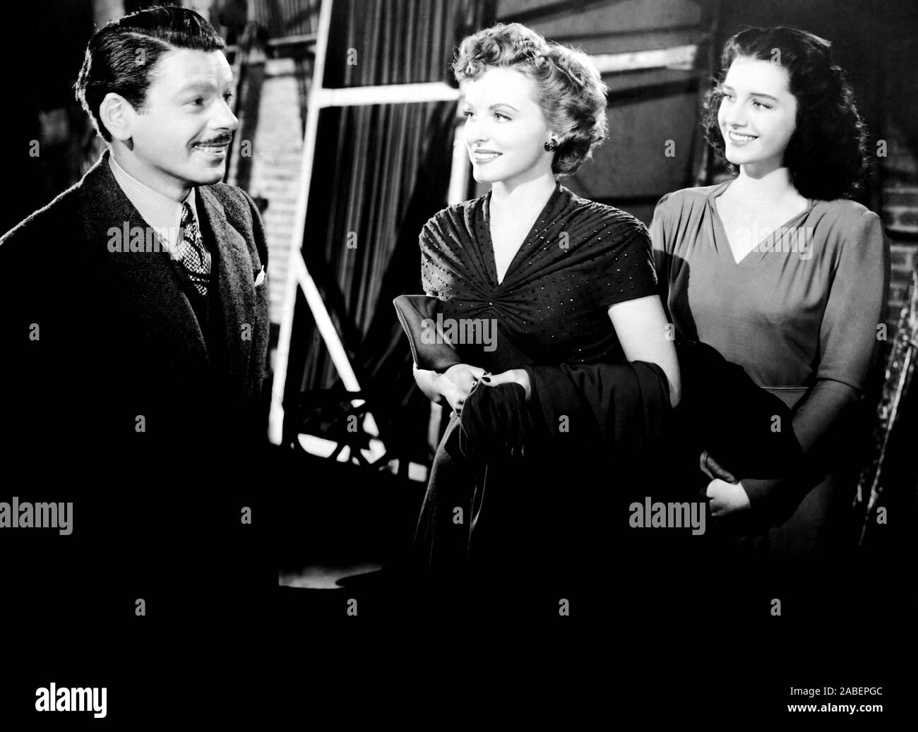STAGE DOOR CANTEEN, from left, Paul Muni, Cheryl Walker, Marjorie ...