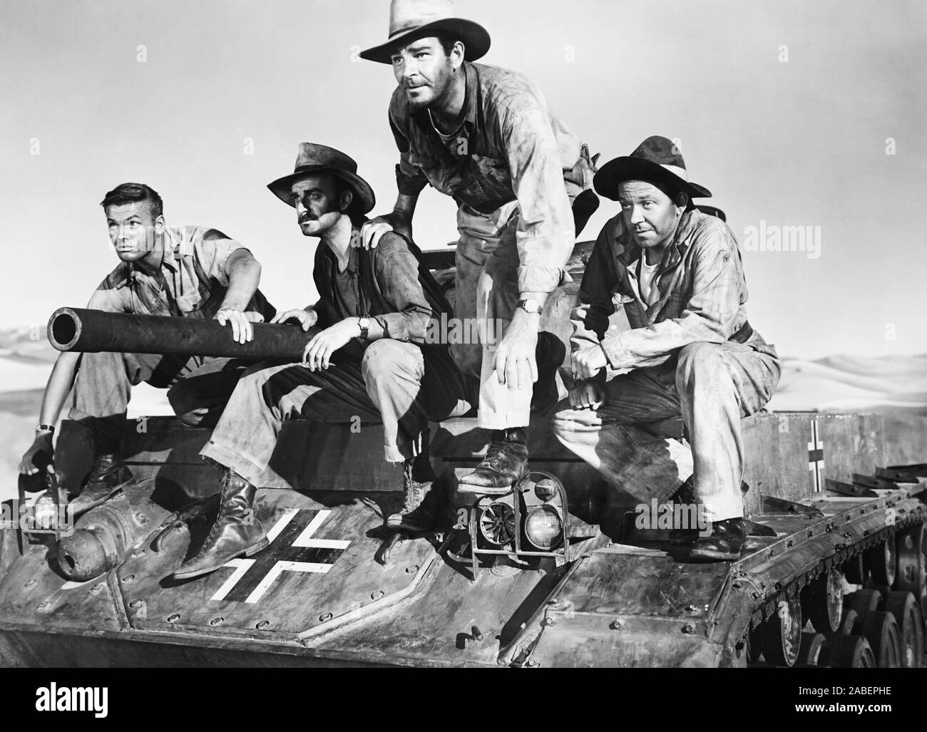 THE STEEL LADY, from left: Tab Hunter, John Dehner, Rod Cameron ...