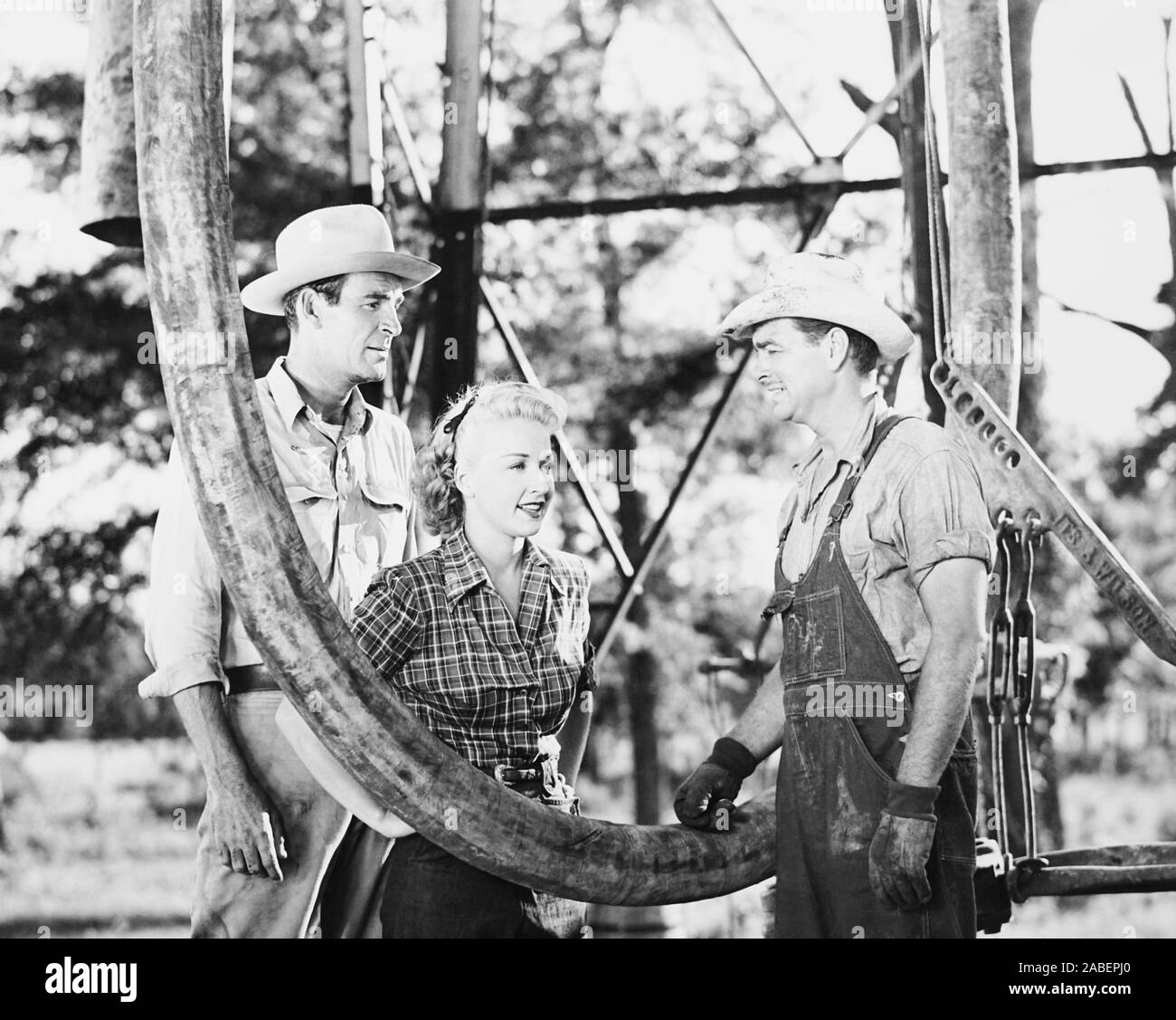STRIKE IT RICH, from left: Rod Cameron, Bonita Granville, Don Castle ...