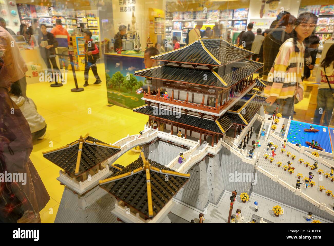 Citizens surround the two-meter-long, one-meter-wide and 0.7-meter-tall ...